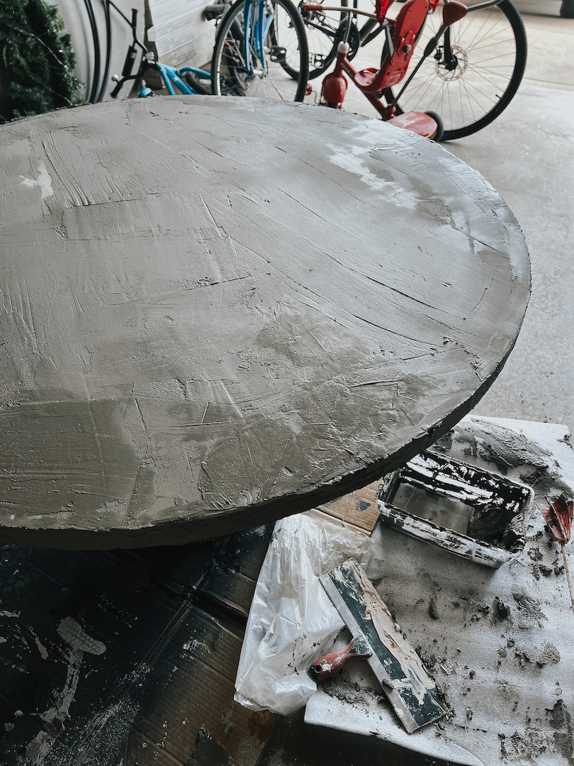 DIY Concrete Table using a Thrifted Find - Tutorial